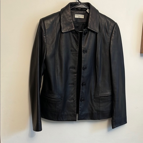 Lord & Taylor | Jackets & Coats | Lord Taylor Black Leather Classic ...